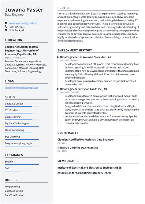 Apple Data Engineer Resume Examples ResumeCat