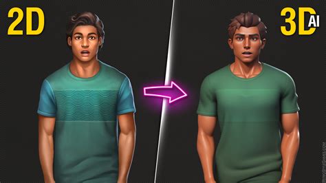 2D Image To 3D Model AI Render Process With Stable Diffusion