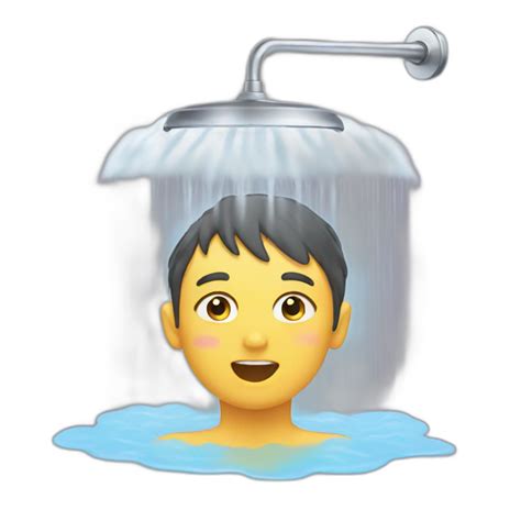 Cat Taking A Shower Ai Emoji Generator