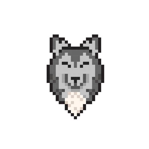 View Wolf Head Pixel Art Minecraft Aboutmediadrink Hot Sex Picture