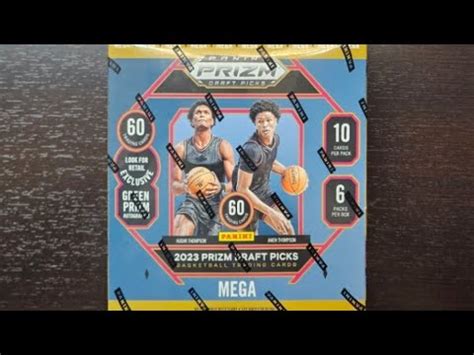 2023 Panini Prizm Draft Picks Basketball 60 Card Mega Box Opening YouTube