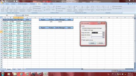 Tutorial Excel Filtro Avanzado YouTube