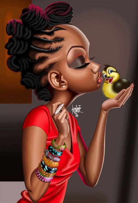 The Token Of Affection By Manu Kongolo Caricature 2d Cgsociety Black Love Art Black Is