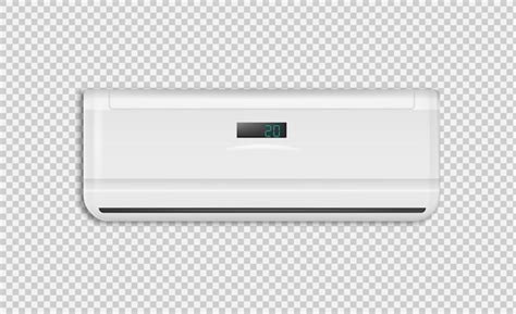 Vetor Realista De Ar Condicionado Em Fundo Branco Isolado Vetor Premium