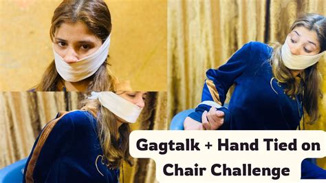 Gagtalk With White Handkerchief And Hand Tied Behind With Rope Hogtie Challenge Silentaqsa