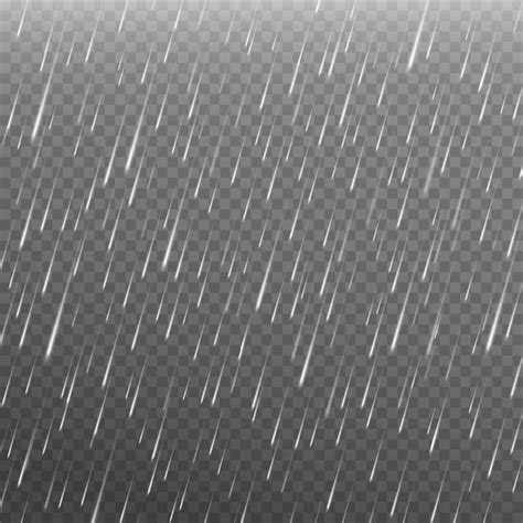 Premium Vector Rain Effect Realistic Water Drops Falling From Sky