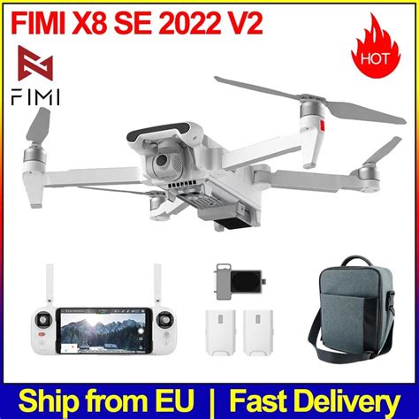 Fimi x8 se 2022 v2 10km rc zangão fpv 3 eixos cardan 4k profesional