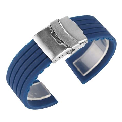 Pasek Do Zegarka Silikon Typ Diver 18mm Granatowy 8174397398 Allegro Pl