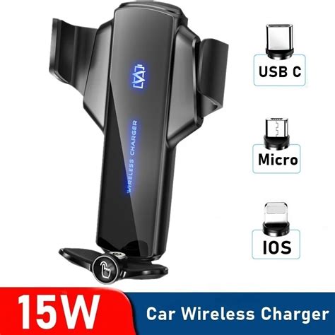 Tongdaytech cargador inalámbrico magnético para coche soporte de carga