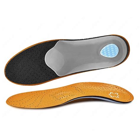 Orthopädische Einlegesohlen aus Leder mit Fußgewölbestütze