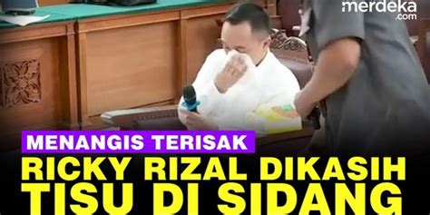 VIDEO Ricky Rizal Menangis Terisak Sampai Tak Bisa Berkata Kata Saat