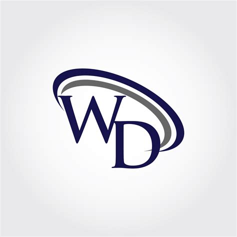 Monogram WD Logo Design By Vectorseller TheHungryJPEG