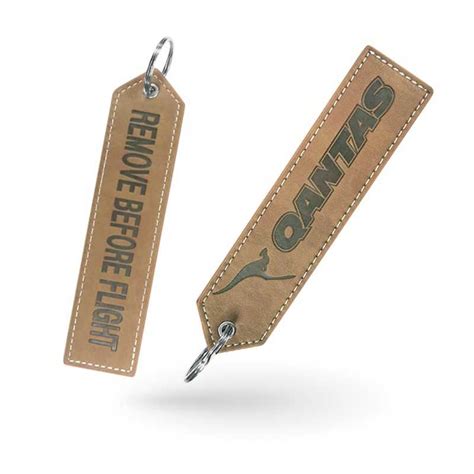 Porte clés personnalisable en simili cuir AHK