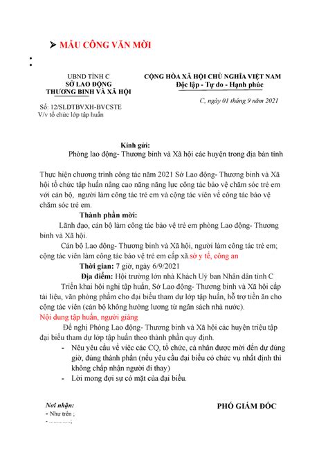 ĐỀ CƯƠNG CÔNG VĂN MỜI soạn thảo văn bản hành chính trường Đại học Mở