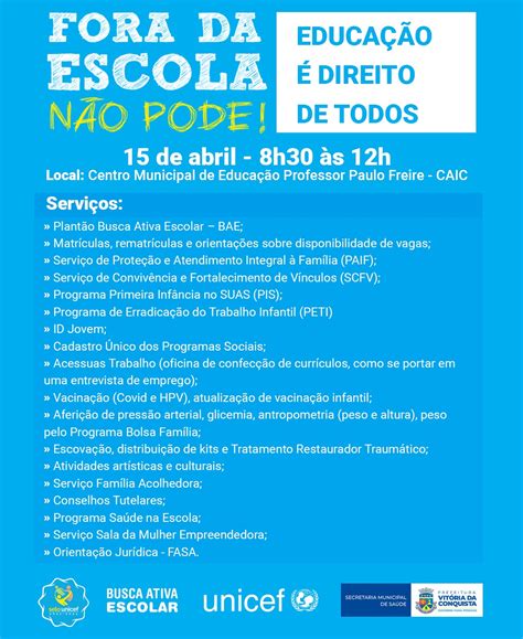 Equipe do Busca Ativa Escolar tem ação do projeto Fora da Escola Não