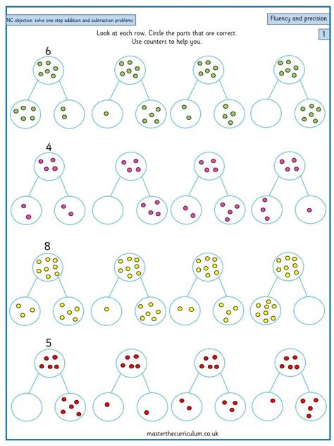 year 1 solve one step problems that involve addition and subtraction using concrete objects