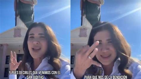 Paloma S Nchez Visita El San Judas Tadeo Gigante En Badiraguato Luz