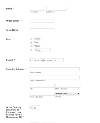 Custom Form Template Jotform