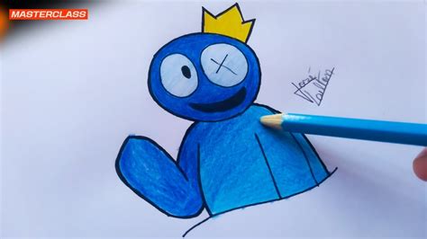 Como Desenhar O BLUE De RAINBOW FRIENDS PASSO A PASSO YouTube