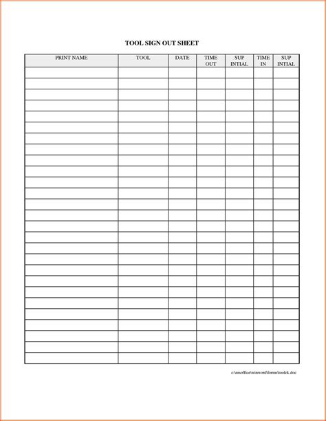 Tools Inventory Sheet Sample Shop Tool Inventory Spreadsheet With Tool