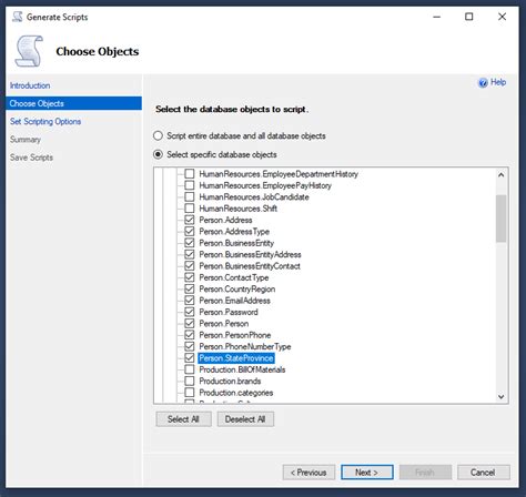 How To Export An Sql Server Database Schema Into A Diagram Vertabelo