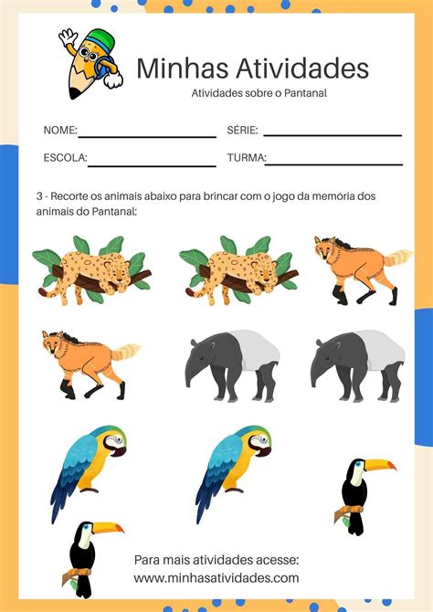 Caderno 9 Atividades Sobre O Pantanal