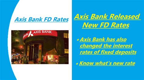 Axis Bank Released New FD Rates Axis Bank Has Also Changed The