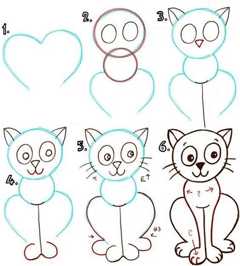 Come Disegnare Un Gatto Gattino Disegni A Matita Semplice In Fasi Per