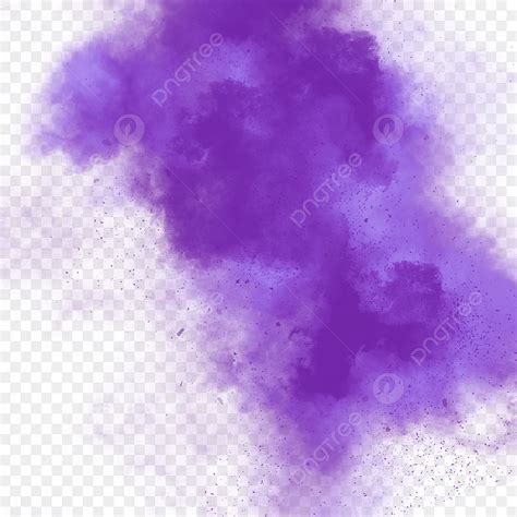 Púrpura Creativo Pintado A Mano Humo PNG dibujos Humo Morado Neblina