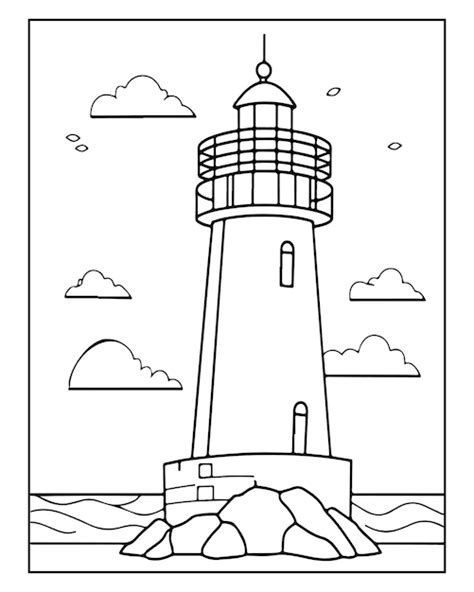 Page à Colorier De La Maison Lumineuse Vecteur Premium