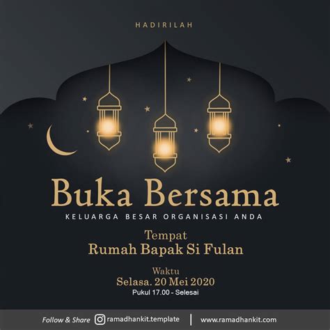 10 Desain Pamflet Bukber 2023 Disertai Cara Membuat Background Banner