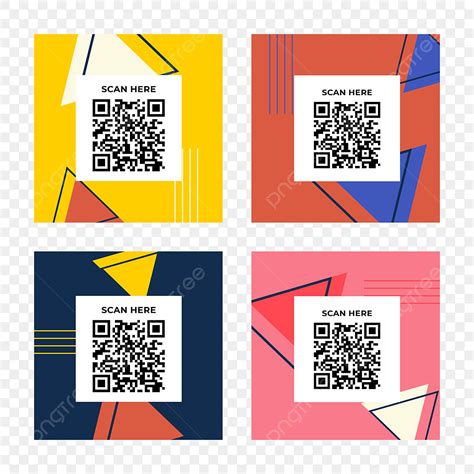 Conjunto De Elementos De Código Qr Cuadrado Moderno PNG Moderno Qr