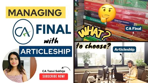 How To Manage CA Final And Articleship Together Tips For CA Students