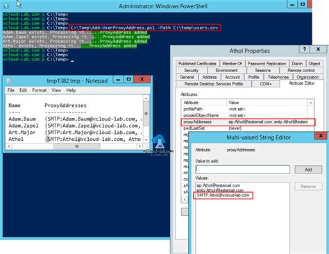 powershell active directory add or update proxyaddresses in user hot sex picture