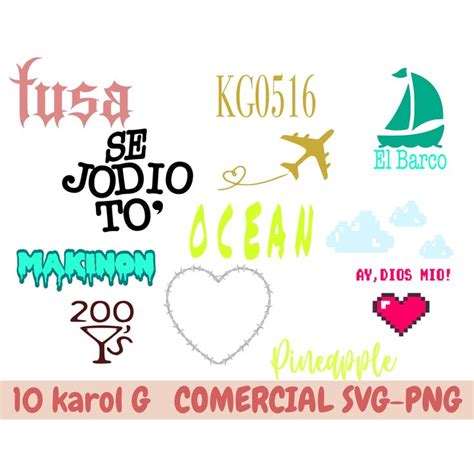Karol G Svg Karol G Shirts Bichota Svg Makinon Svg Ay Dios Mio Svg