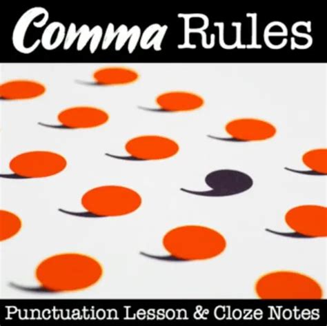 Commas Lesson Plan 12 Rules Of Comma Usage