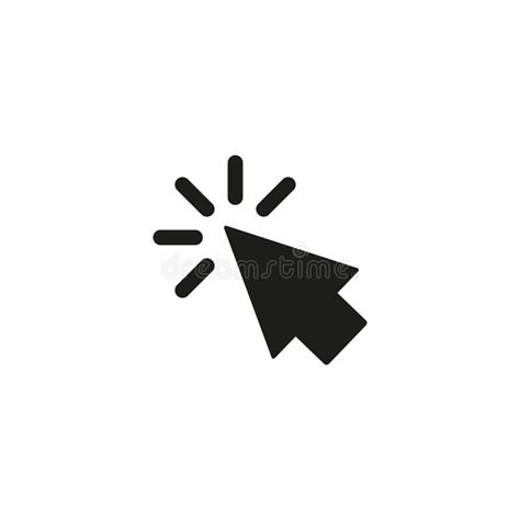 Mausklick Mausklick Symbol Vektor Symbolsymbol Vektor Abbildung