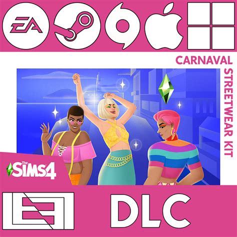 The Sims 4 Carnaval Streetwear Kit Mac Win Online EA Origin Steam