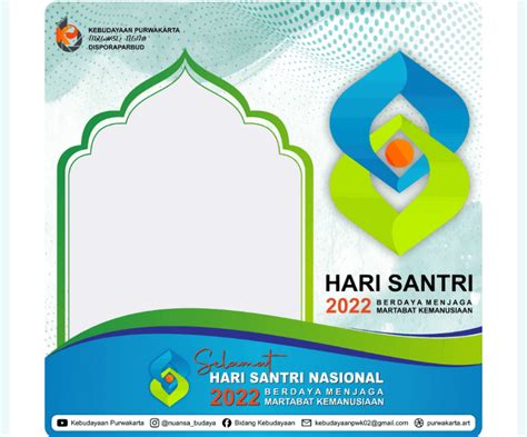 20 Link Twibbon Hari Santri Nasional 2022 Desain Terbaru Cocok Buat