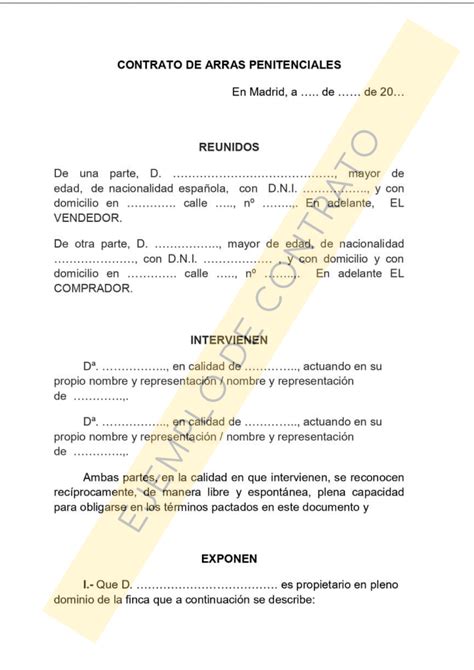 El contrato de arras Guía completa Historia uso tipos y contenido