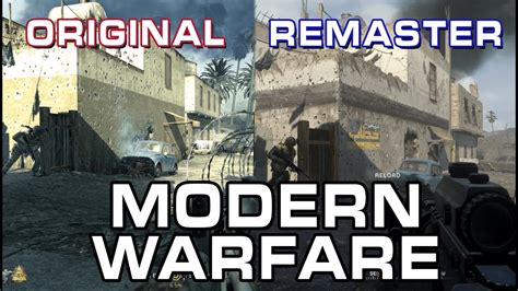 Call Of Duty Modern Warfare Original Vs Remastered Comparison YouTube