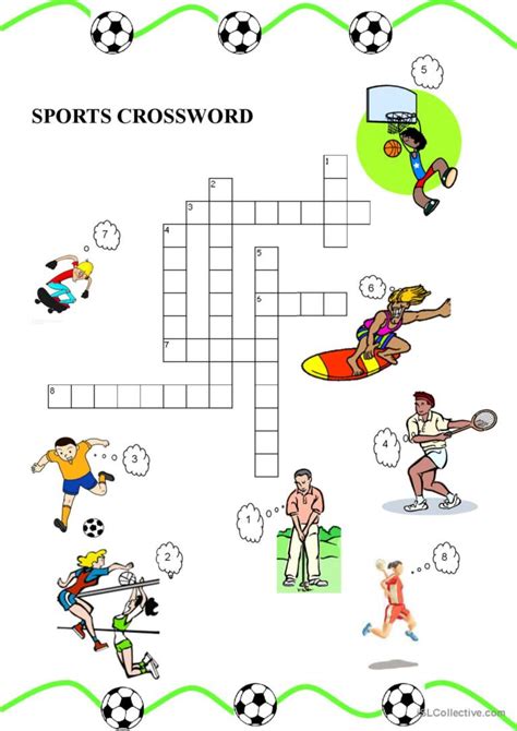 Crosswords Sports Crossword Fran Ais Fle Fiches Pedagogiques Pdf Doc
