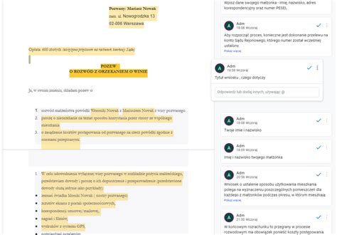 Pozew o Rozwód Z Orzekaniem o Winie Bez Dzieci Wzór Profesjonalne
