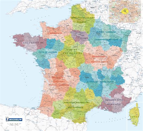 Carte De France Michelin