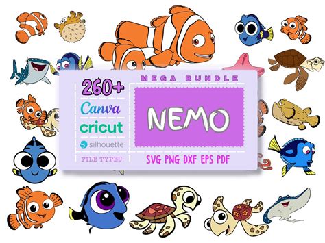 Finding Nemo SVG Bundle Finding Nemo Bundle Finding Nemo Svg Finding