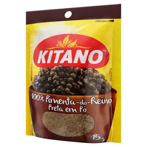 Pimenta do Reino em Pó Preta Kitano Pacote 15g Super José