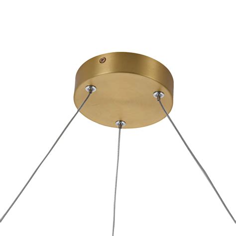 Lampa wisząca Midway mała triangle 1xLED złota Light Prestige