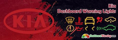 Kia Dashboard Warning Lights Symbols And Meanings