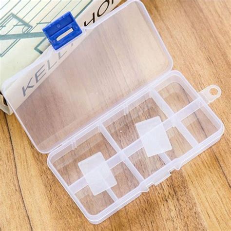 Jual Kotak Tempat Obat 10 Sekat Kotak Penyimpanan Manik Kancing Obat