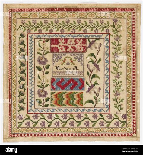 Four Different Cross Stitch Borders Hi Res Stock Photography And Images
